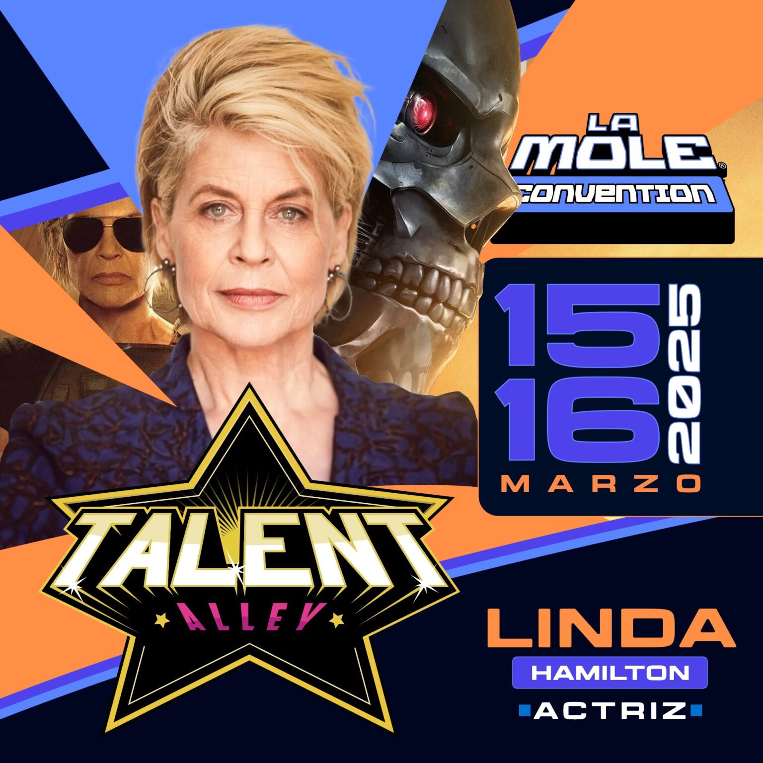 Linda Hamilton es la primera invitada de La Mole 2025 - Tadaima