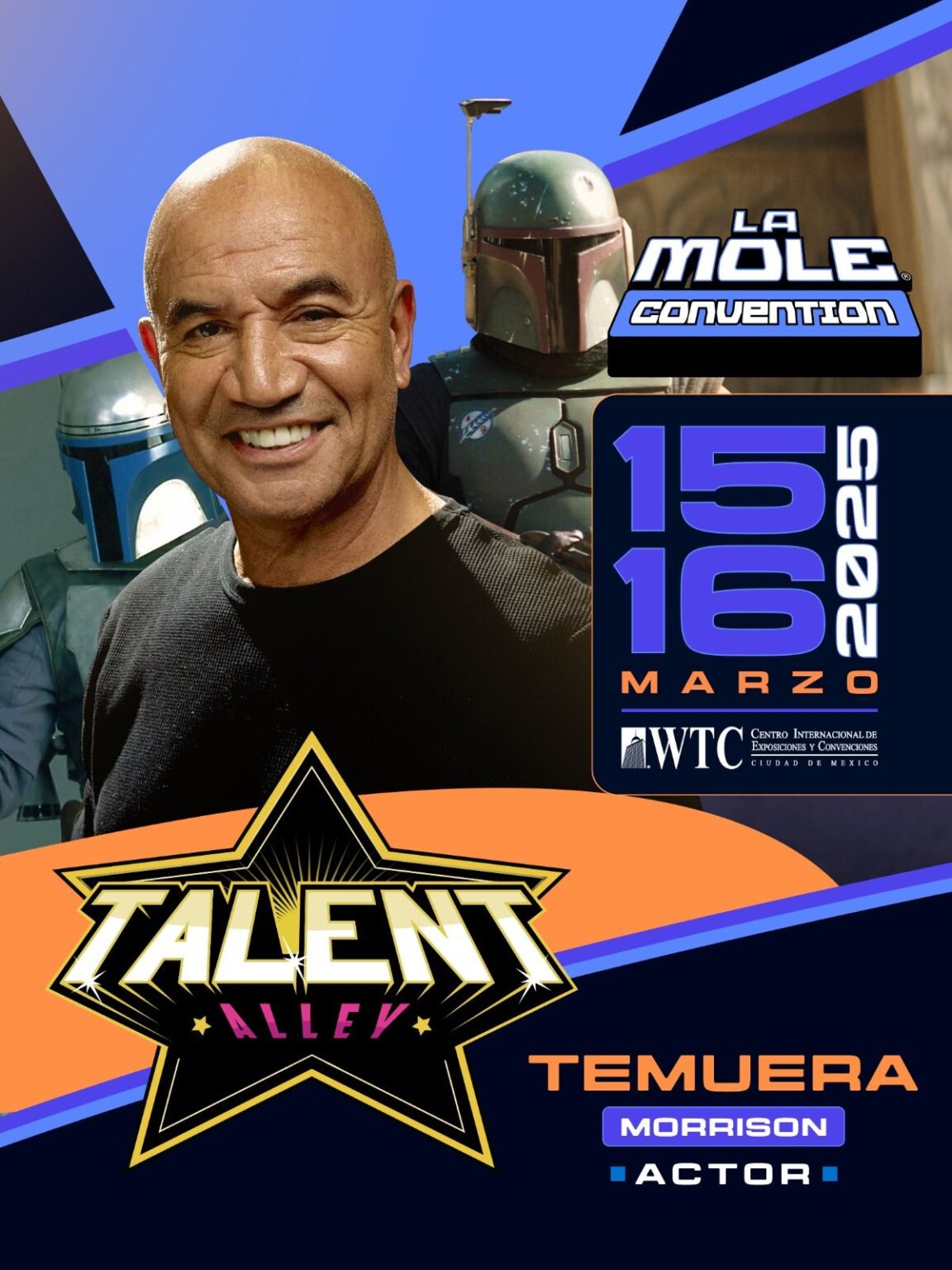 Temuera Morrison aterriza a La Mole 2025 desde una galaxia muy, muy lejana - Tadaima